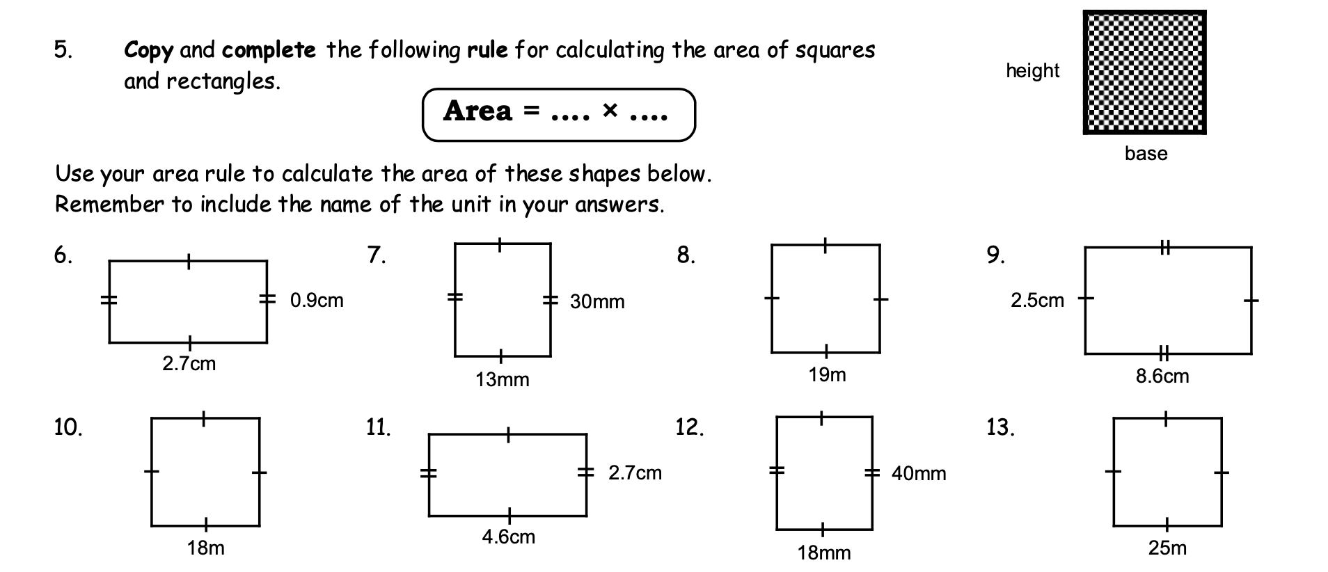 7F2MAT21: 26. AWS L5 Calculating Area (Task 14) | MHOL